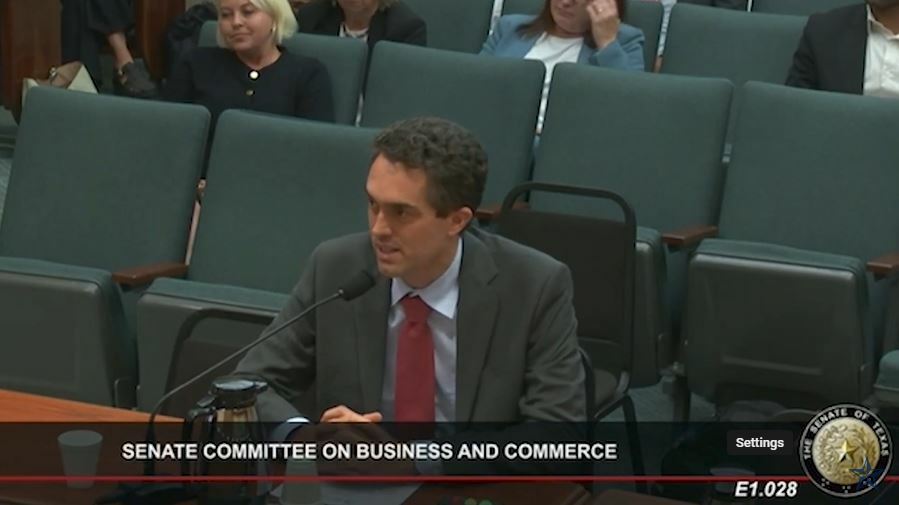 Dr. Brent Bennett Testifies Before Texas Senate Business and Commerce ...